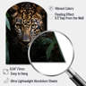 Design Art Leopard Silent Stalk I - Leopard Arch Shape Metal Wall ...