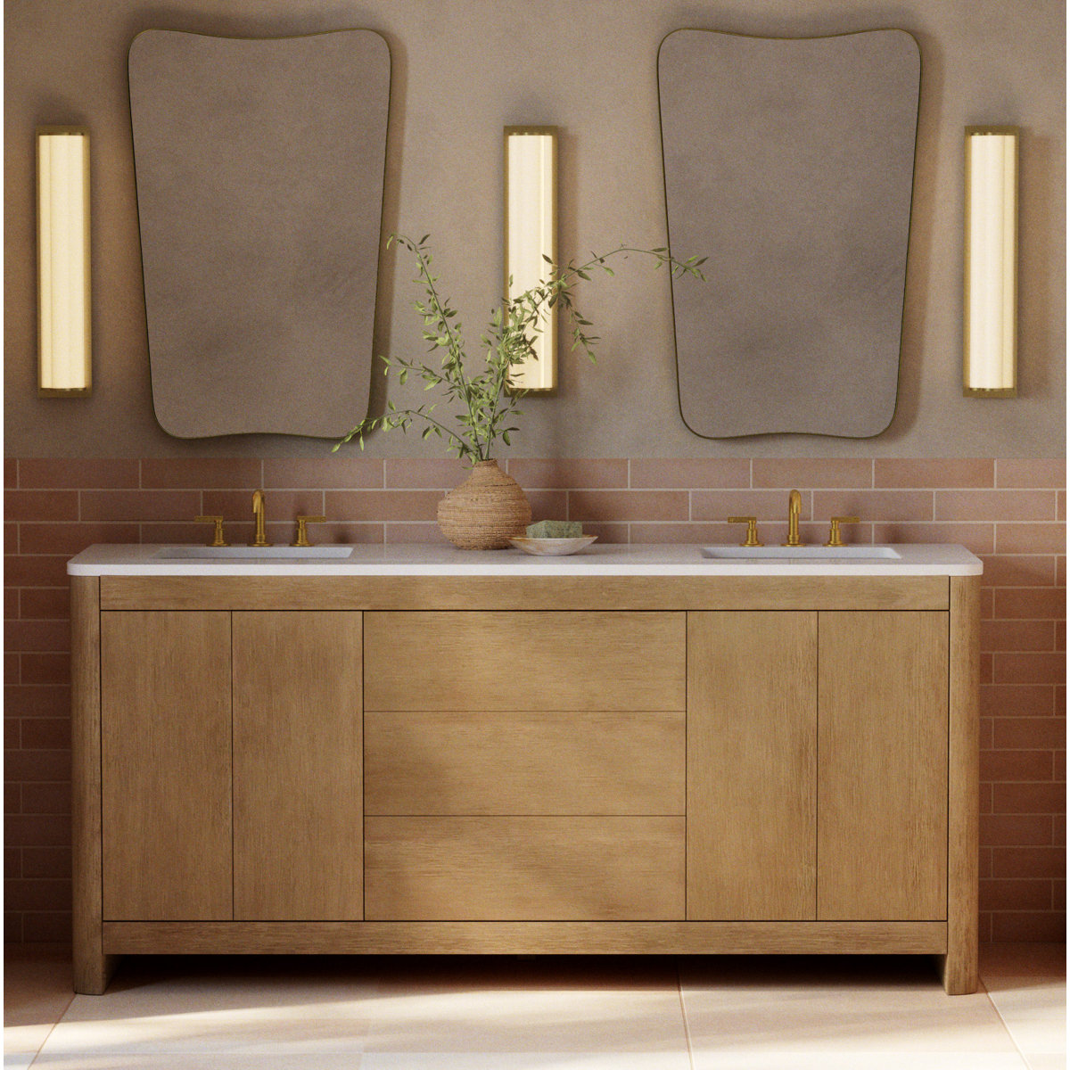 Joss & Main Capra Wavy Metal Wall Mirror & Reviews | Wayfair