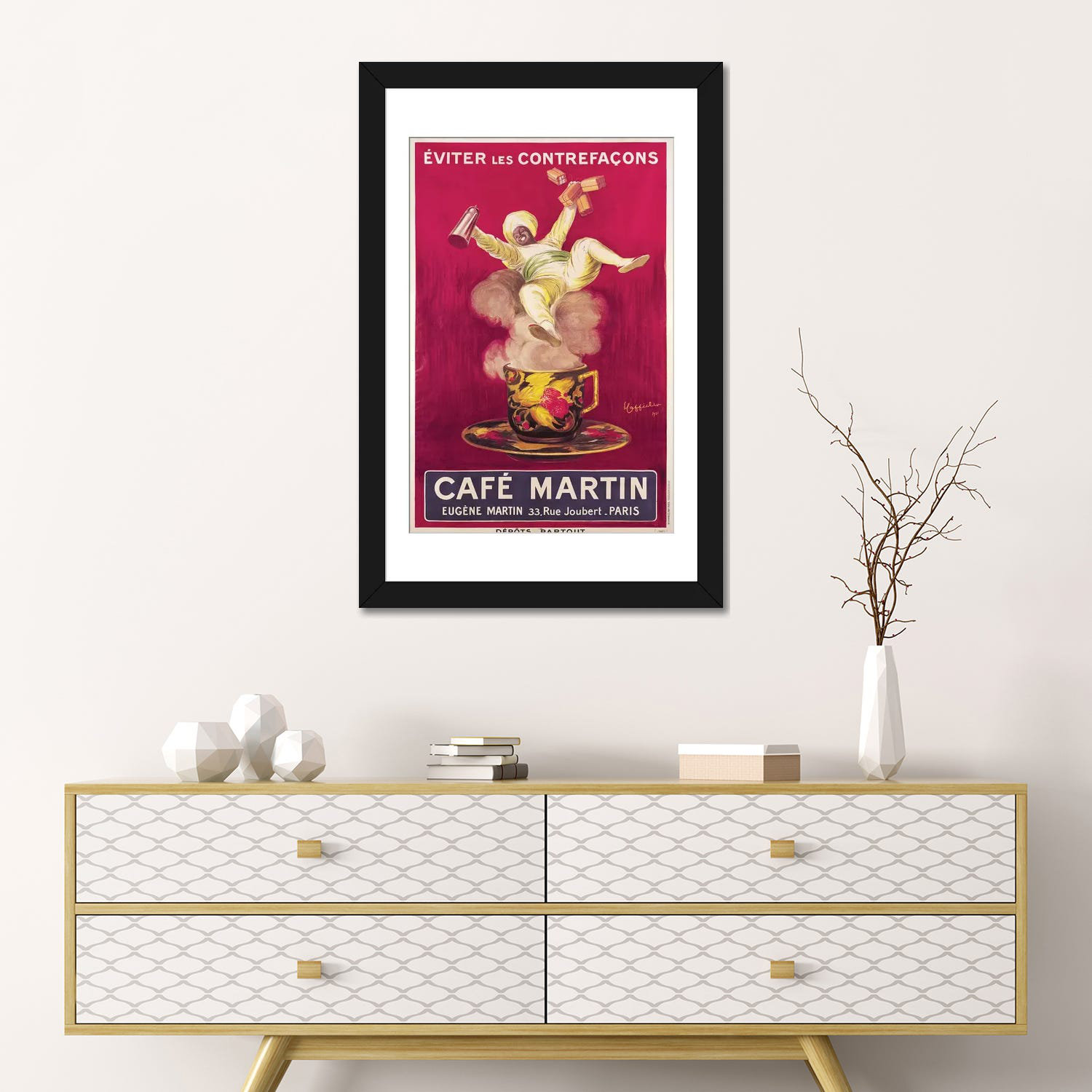 East Urban Home 'Café Martin Coffee Advertisement, 1921' Graphic Art ...