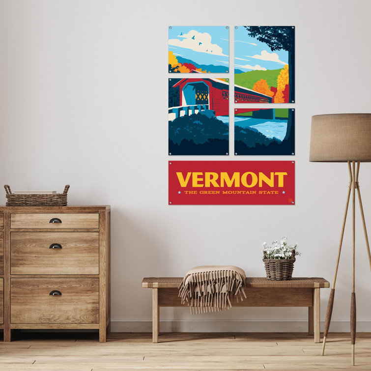 Trinx Havynn 5 Pieces Wall Art Vermont State Pride By Anderson Design ...