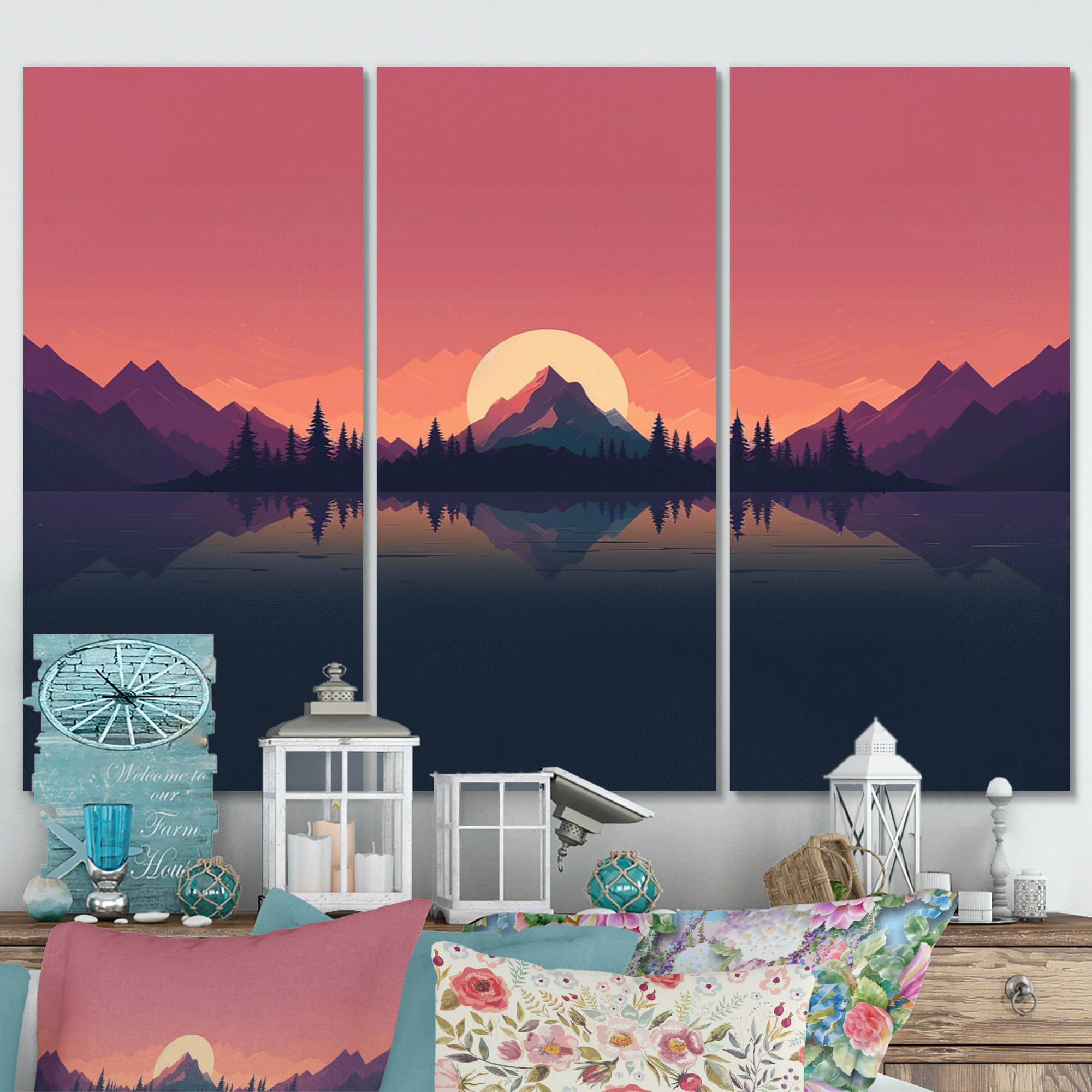 Millwood Pines Minimalism Alpine Beauty I - Landscapes Wall Art Living ...