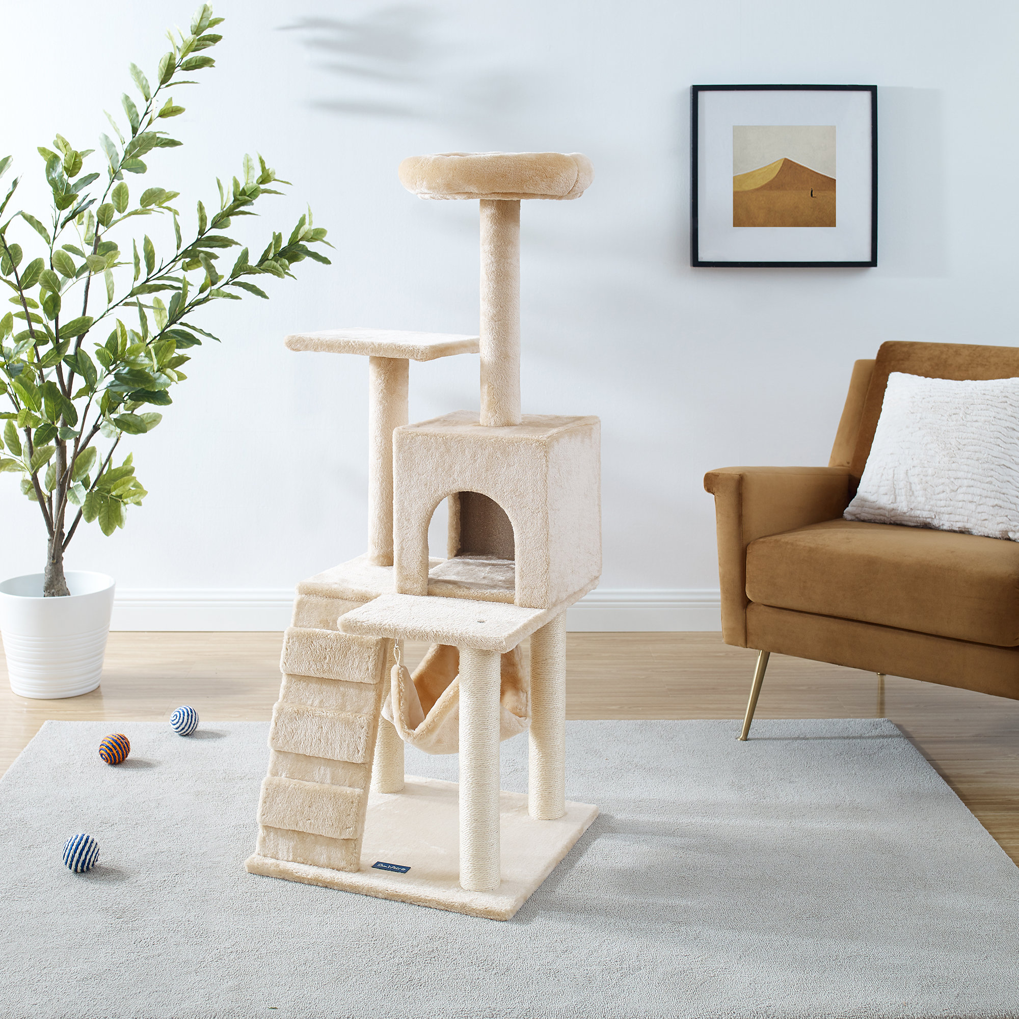 Sam's Pets Double 52" Tucker Murphy Pet Cat Tree - Wayfair Canada