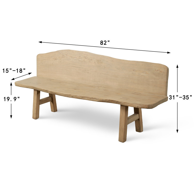 Lily's Living Solid Wood Bench | Wayfair