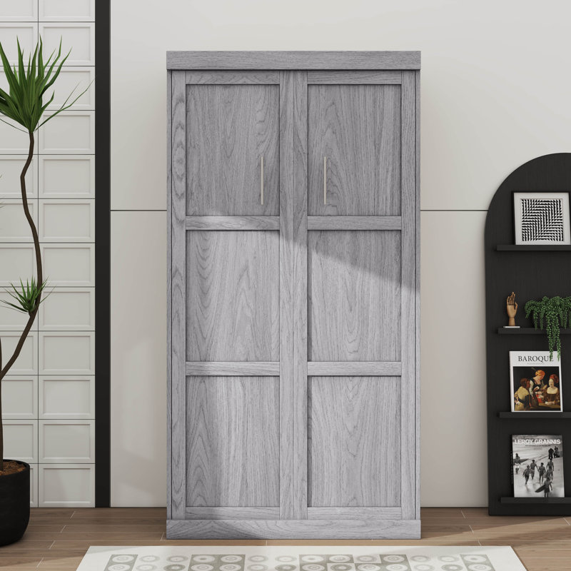 Red Barrel Studio® A Twin-Sized Wall-Mounted Murphy Bed | Wayfair