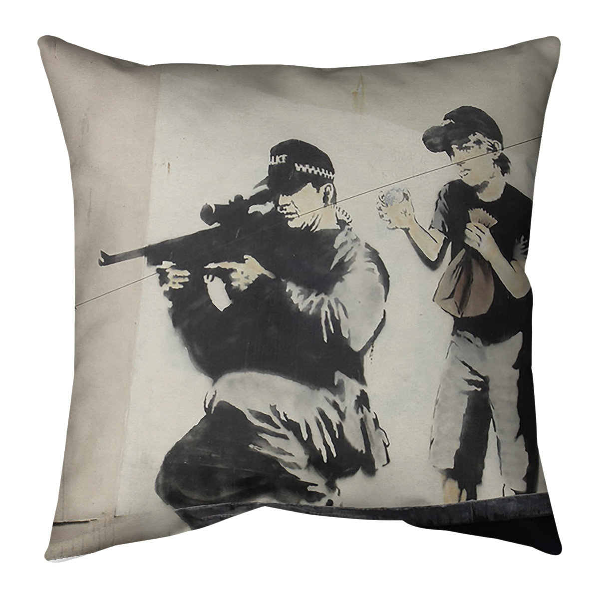 ArtVerse Sniper and Boy Pillow Cover | Wayfair