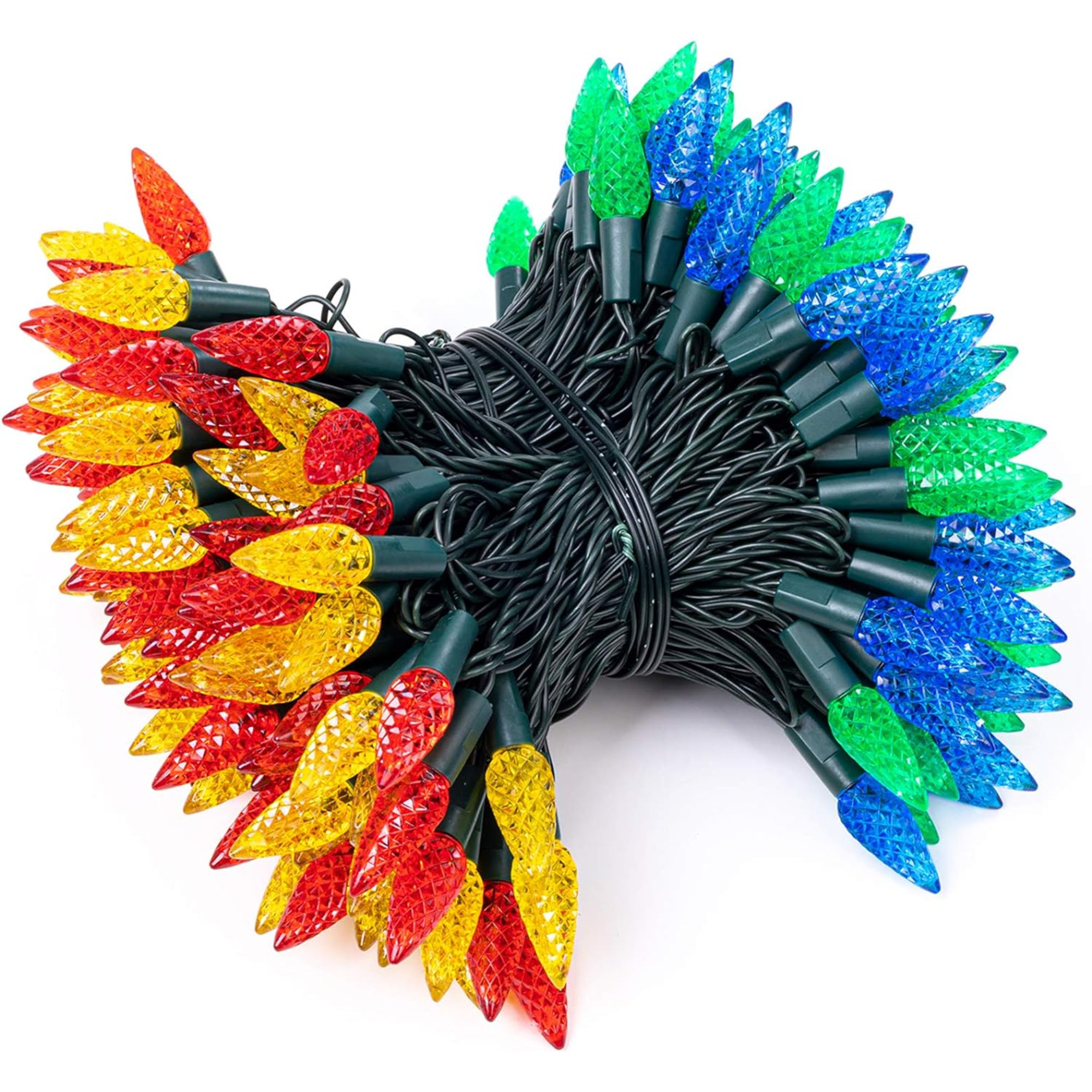 The Holiday Aisle® 200LED 66 FT C6 Christmas String Lights Plug In ...