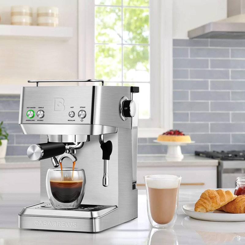 CASABREWS 4700G 20-Bar Espresso Machine Americano Coffee Maker W/51oz ...