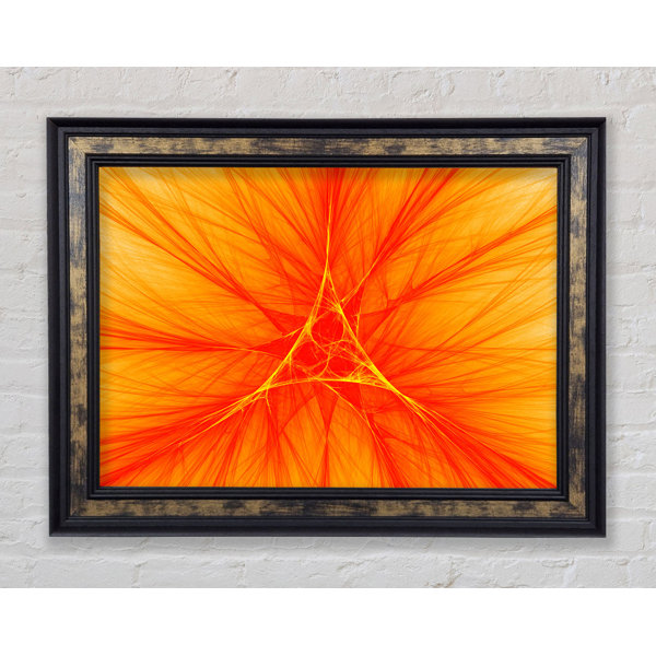 Bright Star Triangle Of Life Orange - Single Picture Frame Print ...