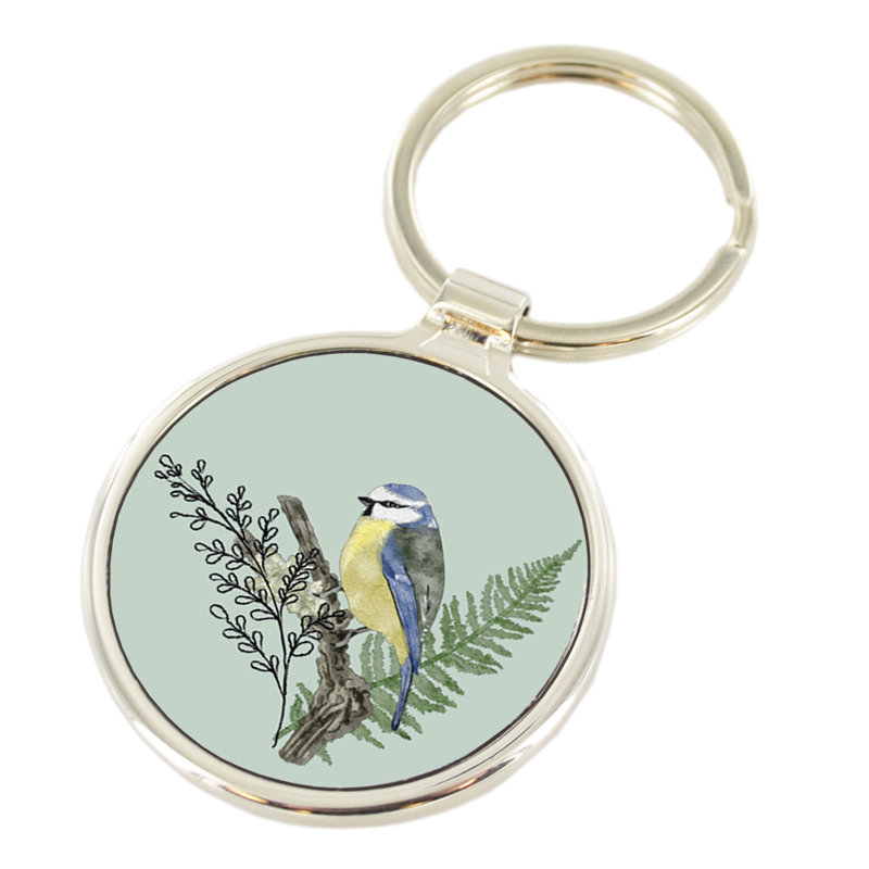 Brambly Cottage Tit Metal Round Key Ring | Wayfair.co.uk