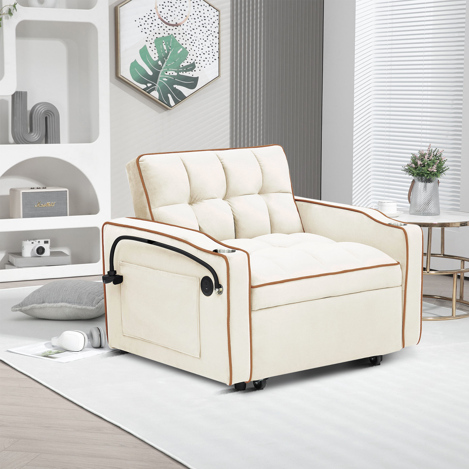 Breakwater Bay Abidin 35.44 Upholstered Futon | Wayfair