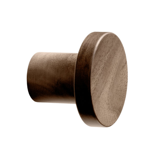 Forge Hardware Studio Walnut Lacquered Wood Pinta Cabinet Knob | Wayfair