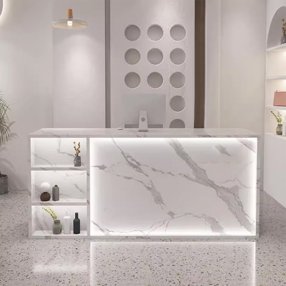LKIWXAQ RECEPTION DESK Modern Commercial Front Desk Writing Desk ...