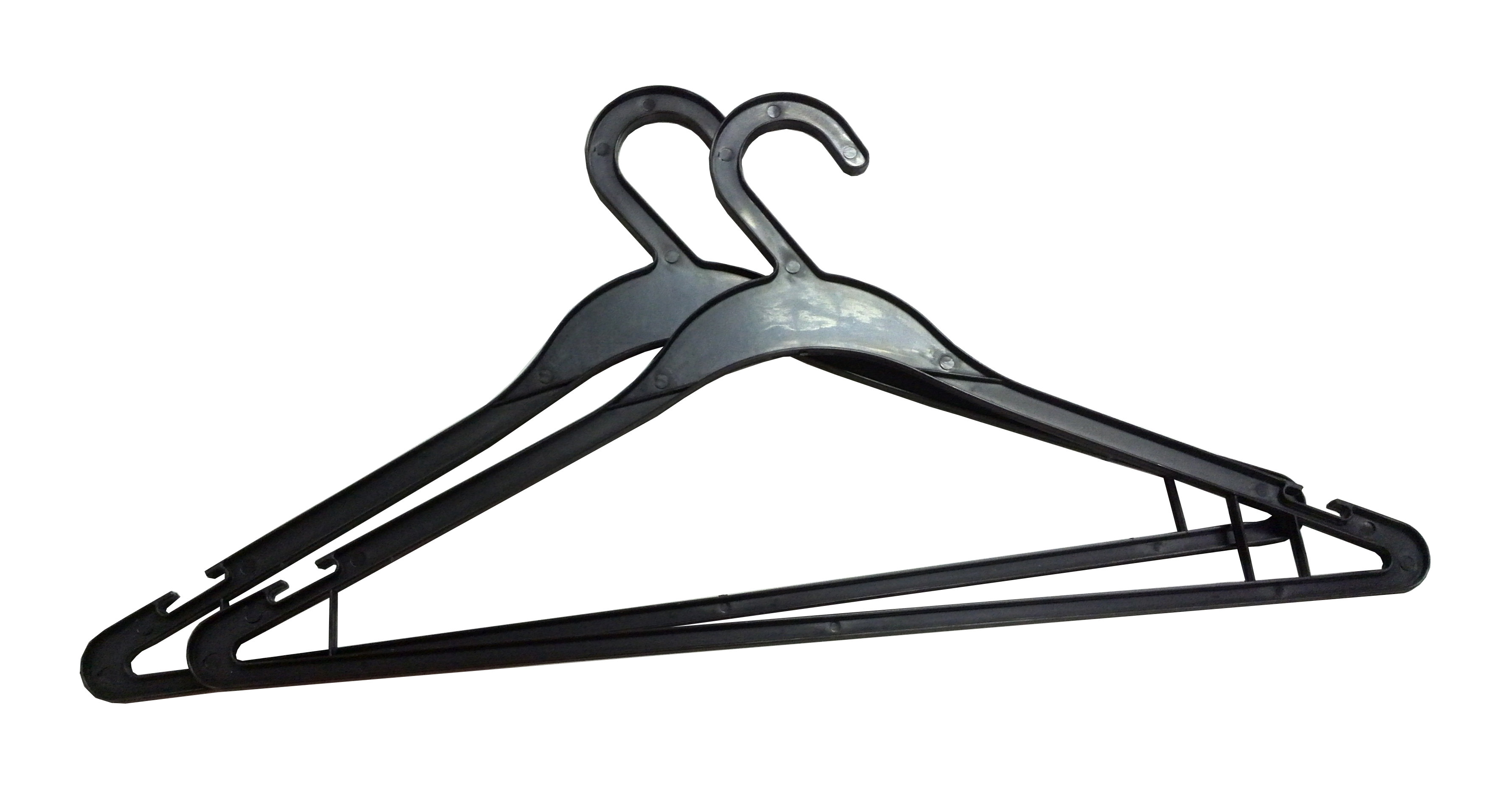 Rebrilliant All New Reinforced Black Plastic Hangers 10 Pieces | Wayfair