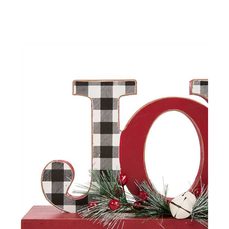 The Holiday Aisle® 2 Piece Christmas Joy and Noel Decorative Accent Set ...