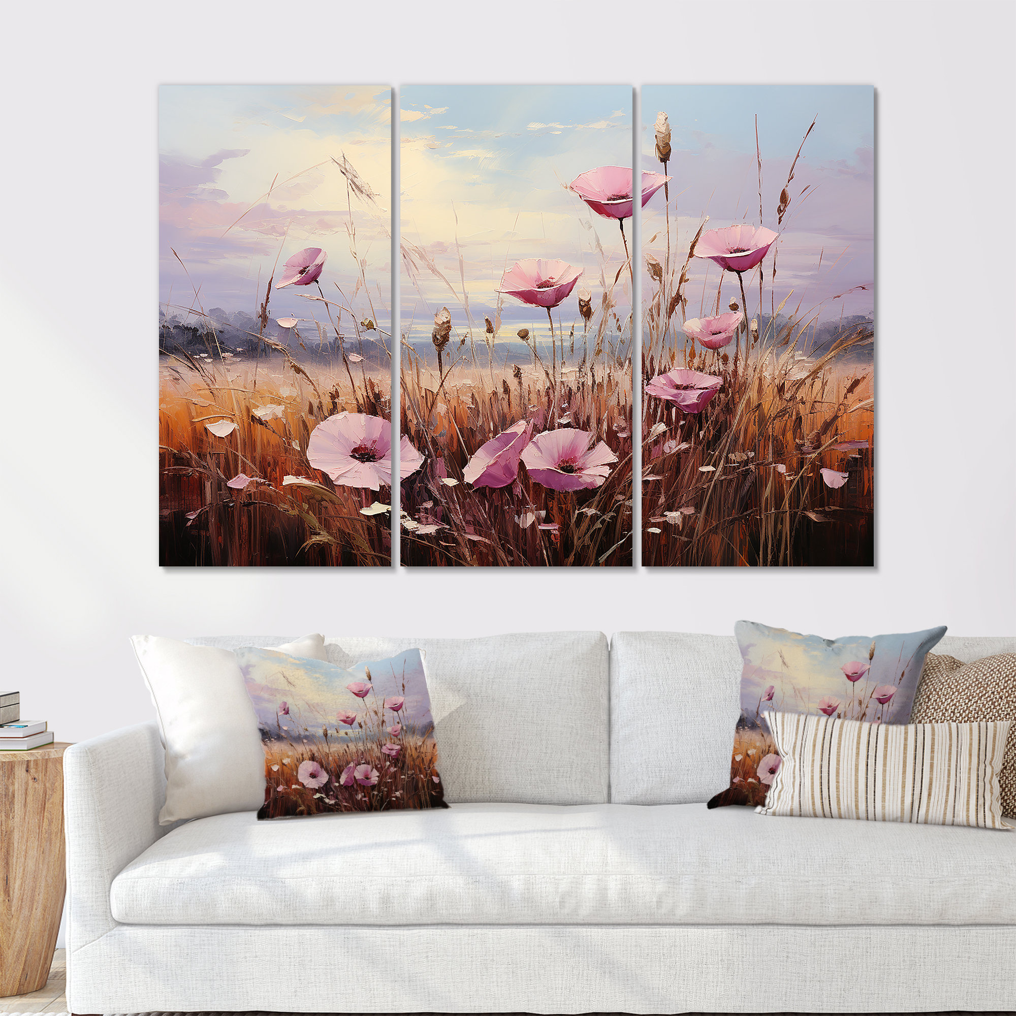 Red Barrel Studio® Bloomed Flower Horizons II - Flower Wall Decor Set ...