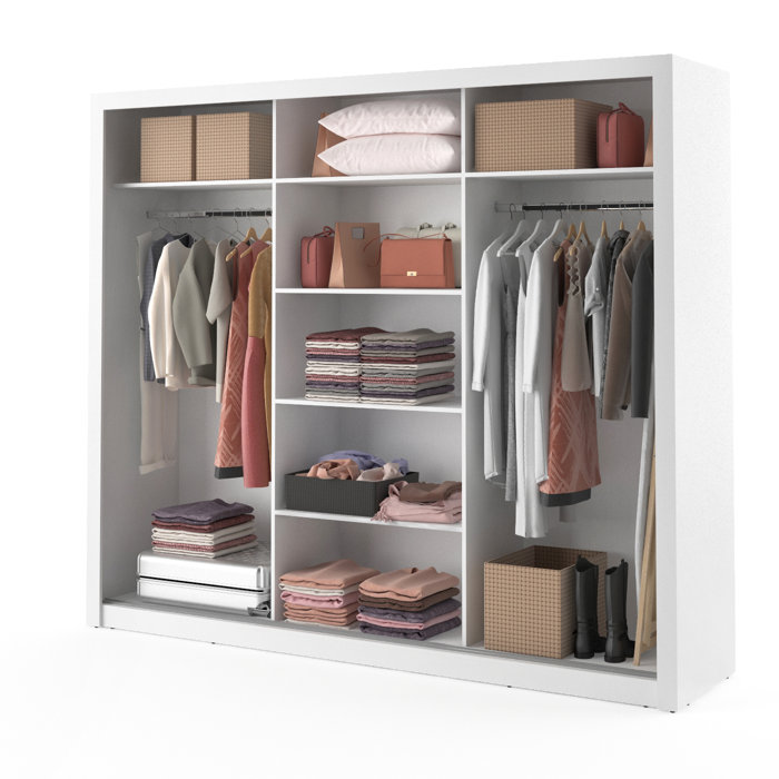 Zipcode Design Creekbluff 3 Door Wardrobe & Reviews | Wayfair.co.uk