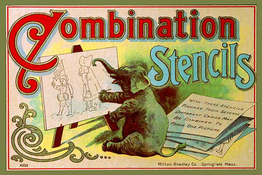 Buyenlarge 'Combination Stencils' Vintage Advertisement | Wayfair
