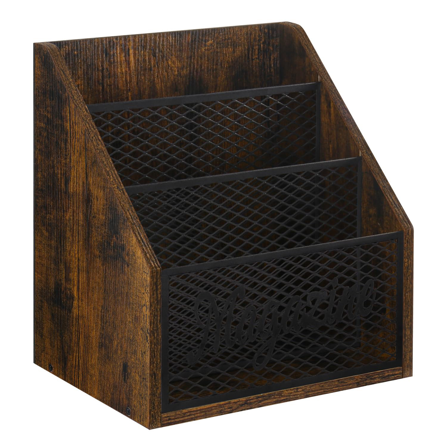 17 Stories Magazine Holder,Stepped 3 Tier Magazine Rack Floor,Magazine ...