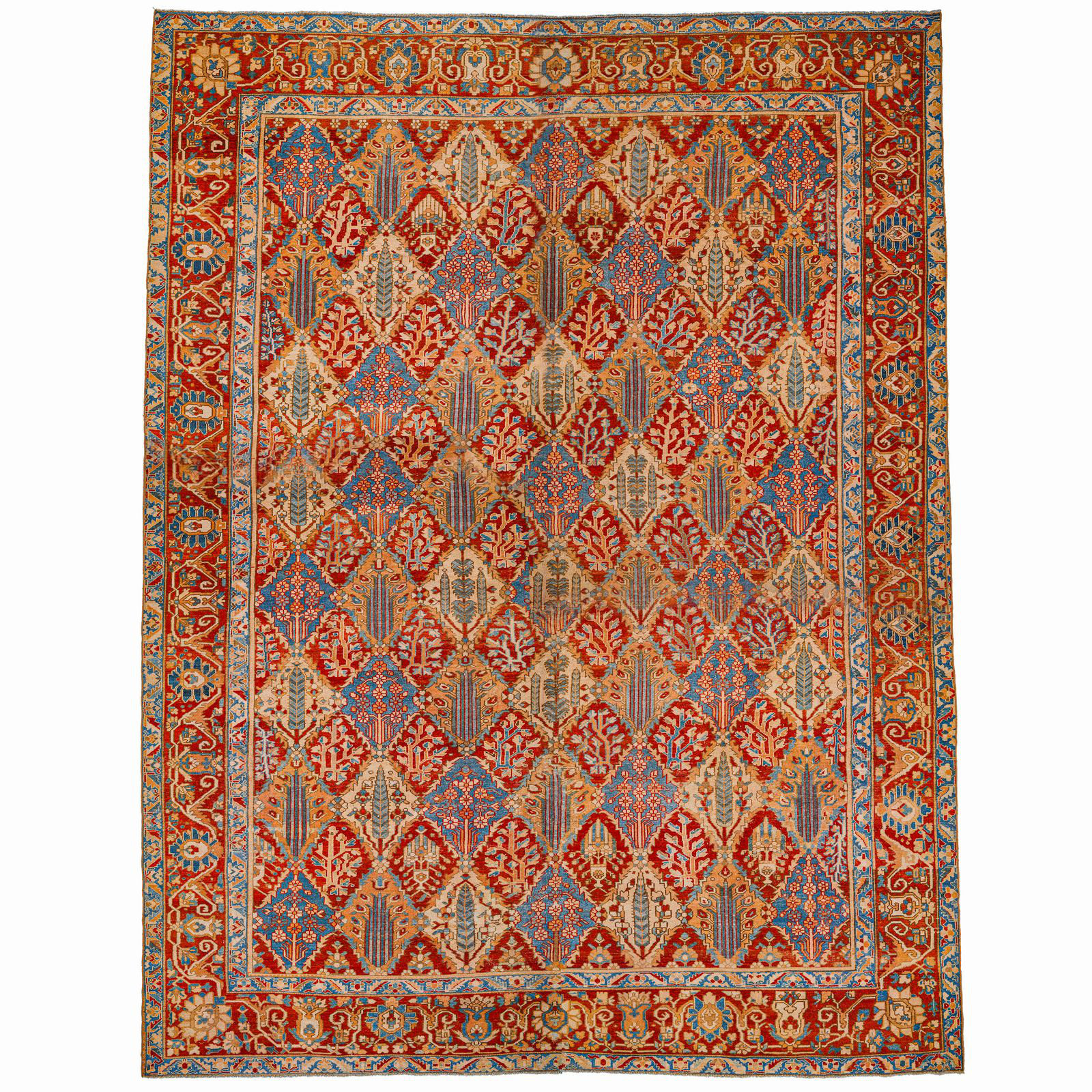 Home and Rugs One-of-a-Kind 12'6'' X 15'1'' 1990s Wool Area Rug in Red ...