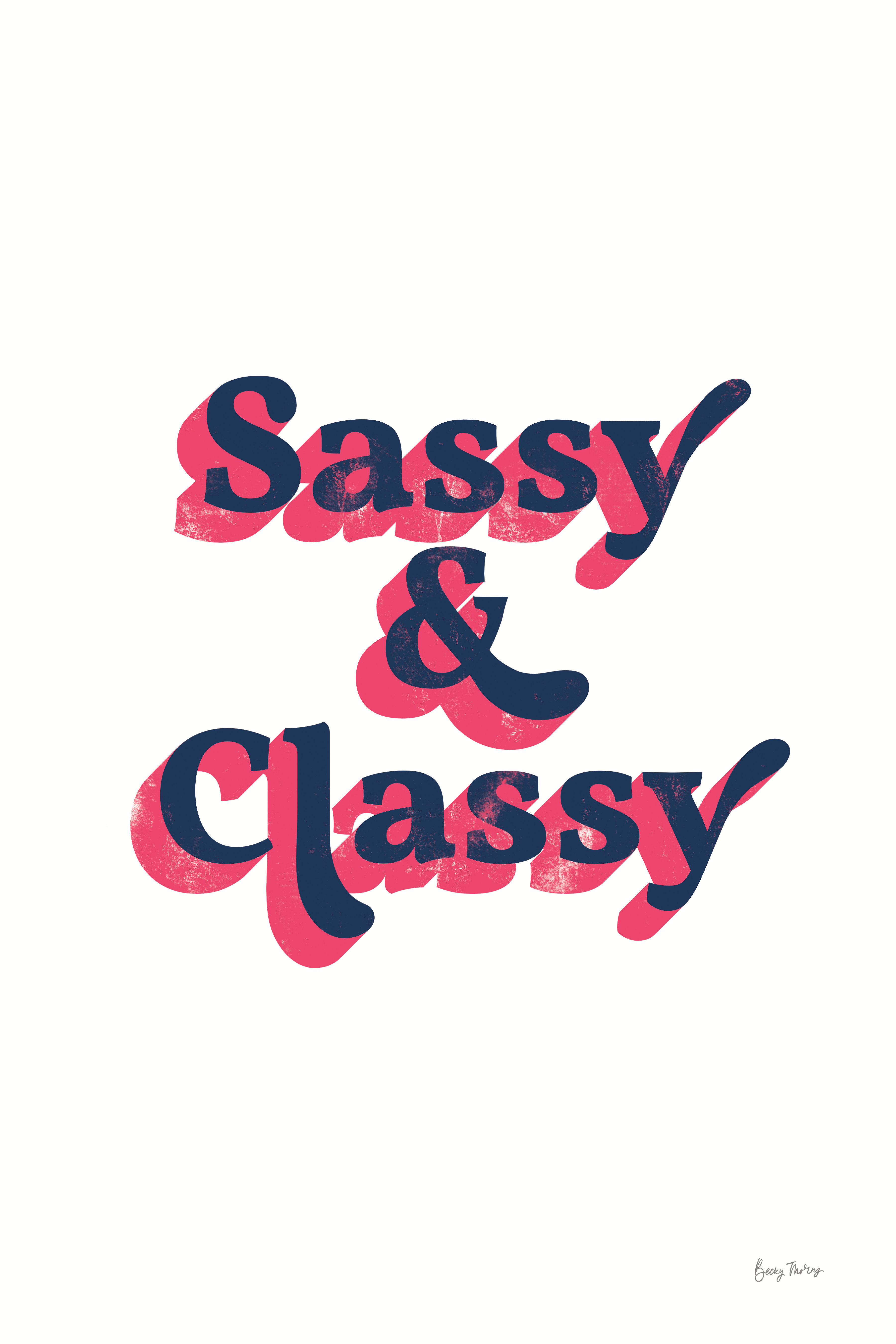 Trinx Rainbow Sassy And Classy Bold by Becky Thorns - Wrapped Canvas ...