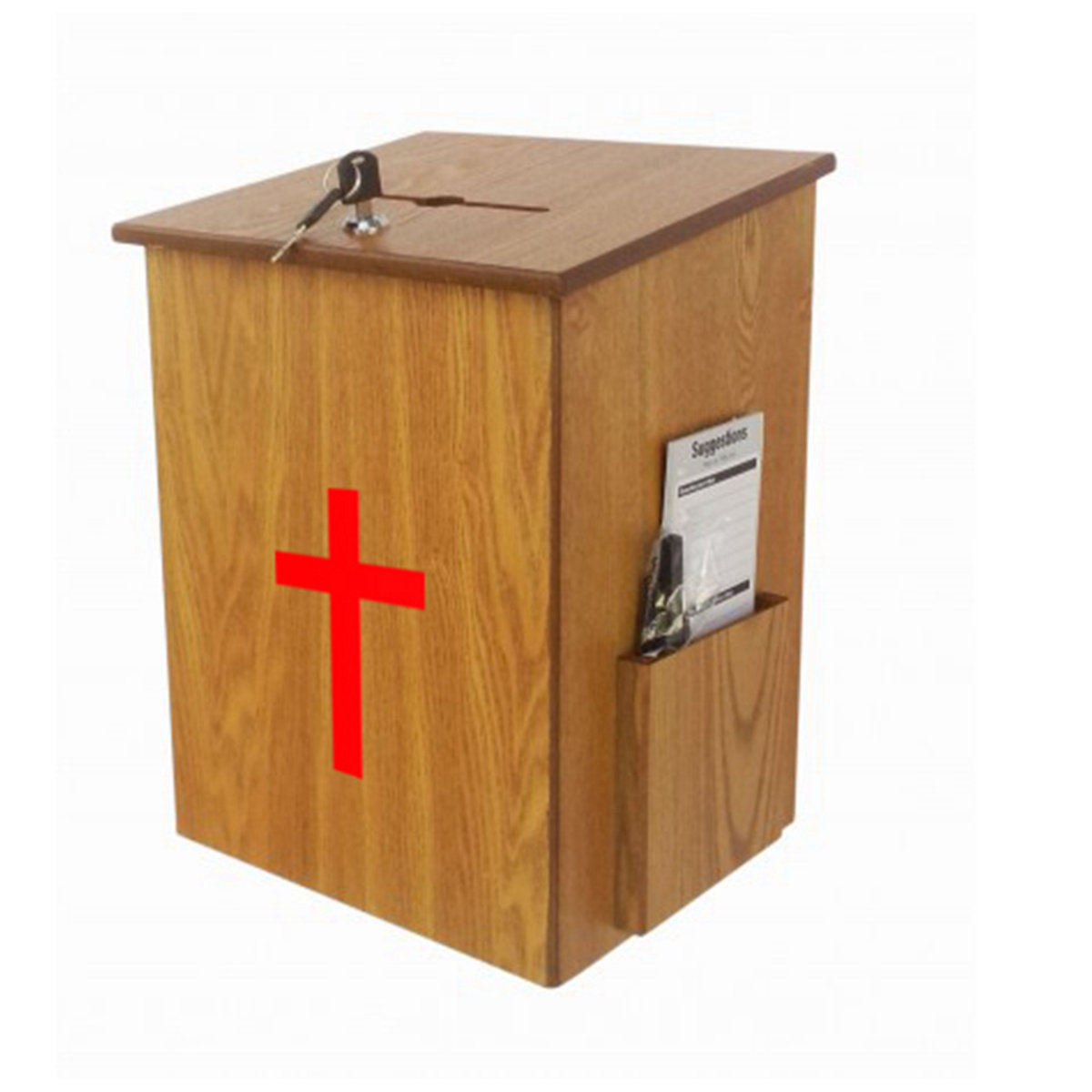 Inbox Zero Wood Church Collection Fundraising Box Donation Charity Box ...