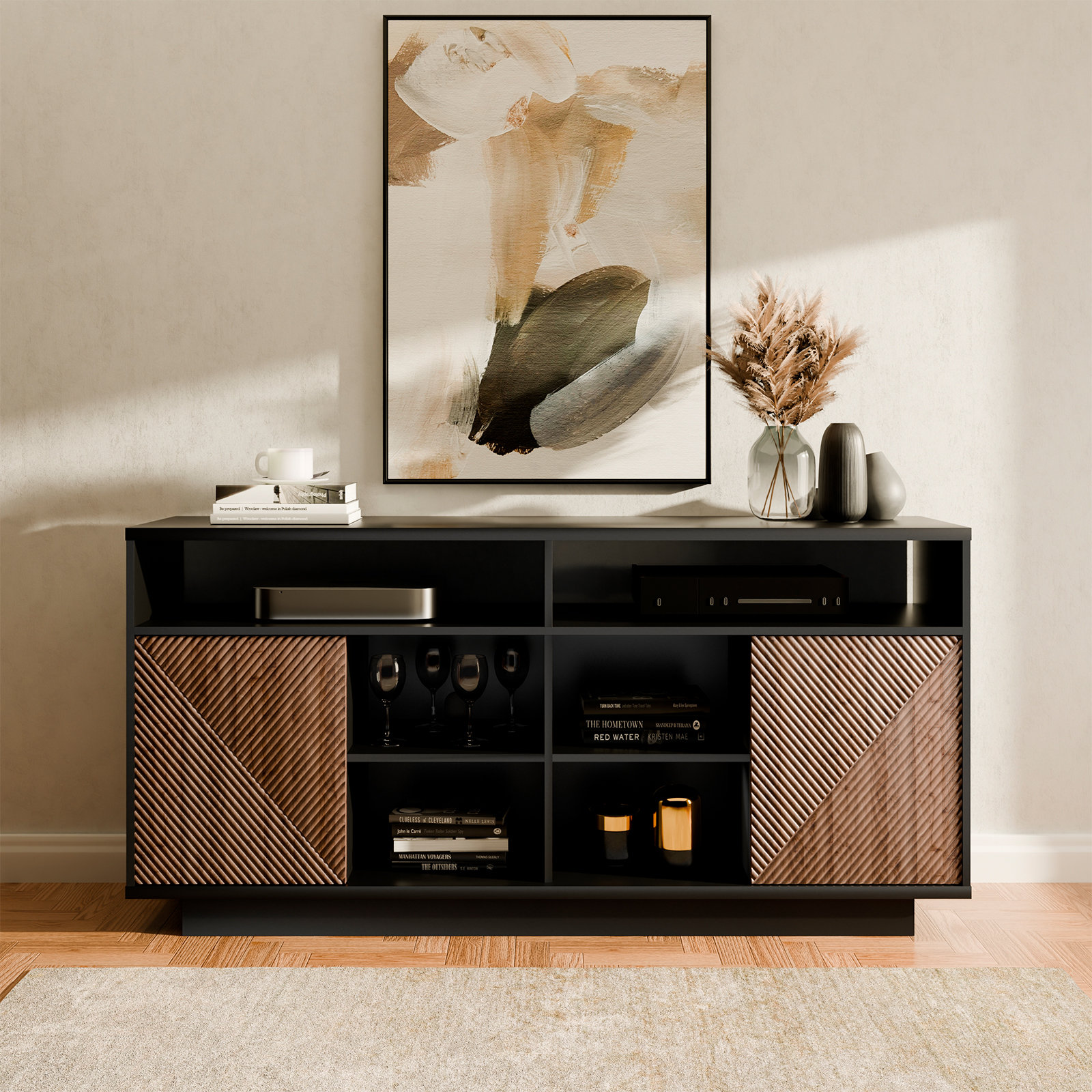 Ebern Designs Wertz 63" TV stand for TVs up to 70" & Reviews | Wayfair