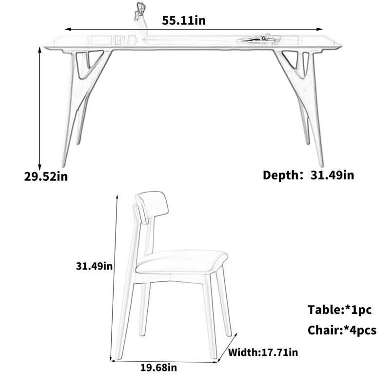 ASS Comfort Zone Modern simple family dining table | Wayfair