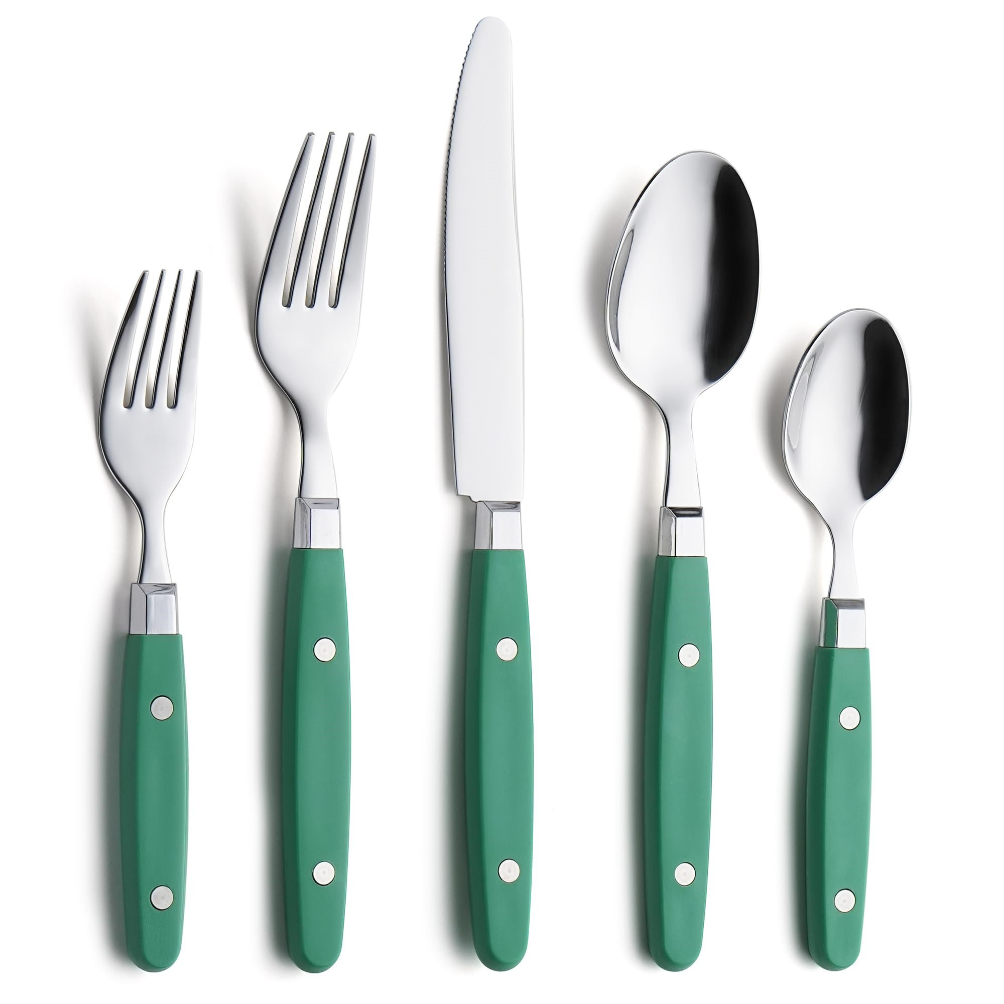 Dakota Fields Ilverware Set 20 Pieces Stainless Steel Colour Handle ...