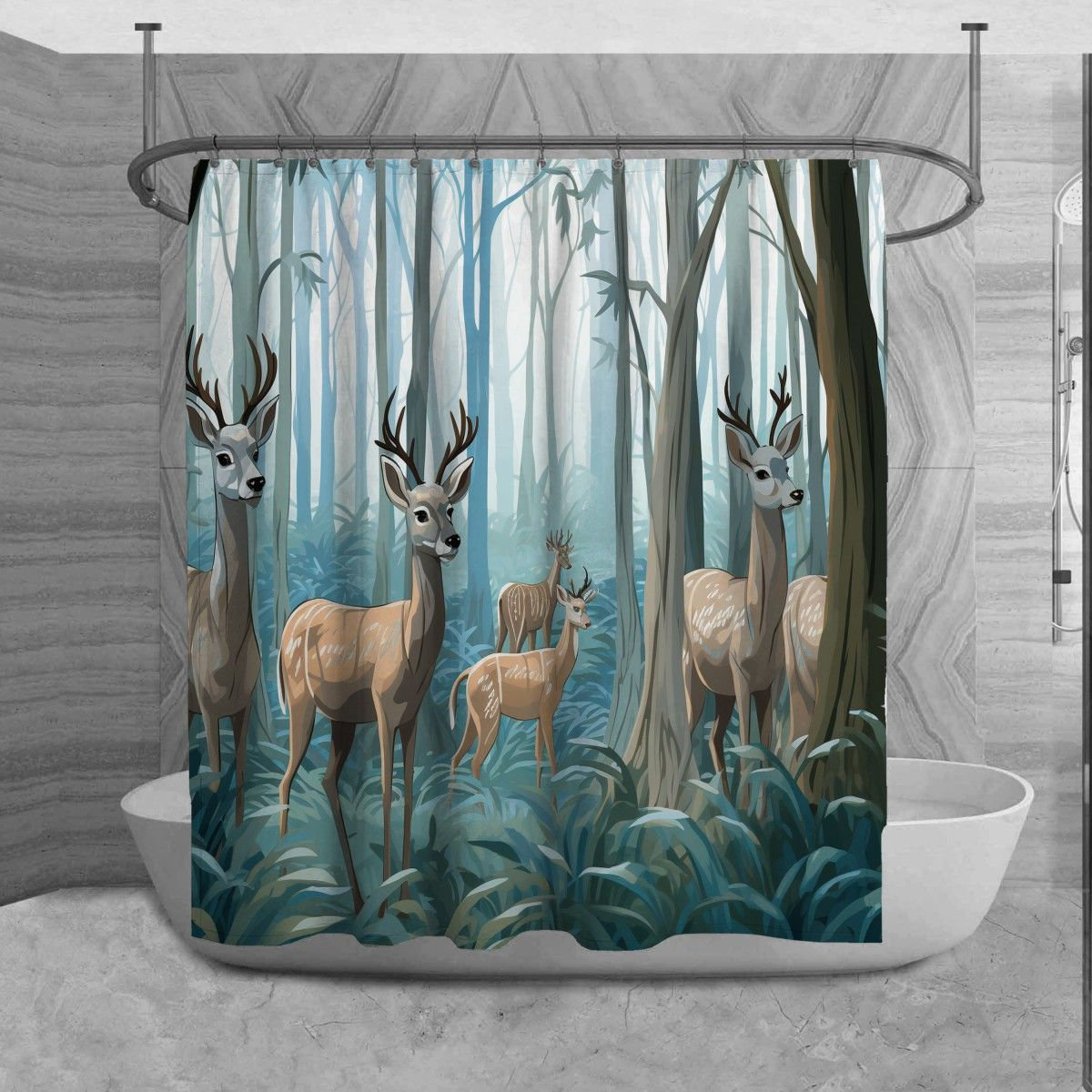 East Urban Home Yazlyn Shower Curtain | Wayfair