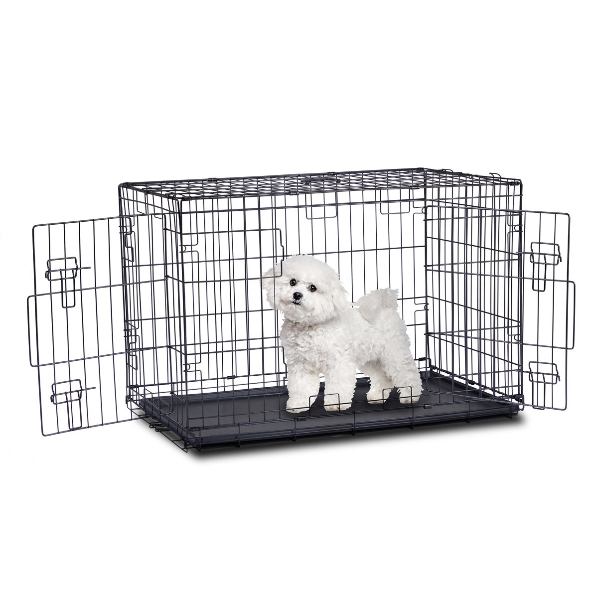 Tucker Murphy Pet™ 48" Pet Kennel Cat Dog Folding Steel Crate Animal ...
