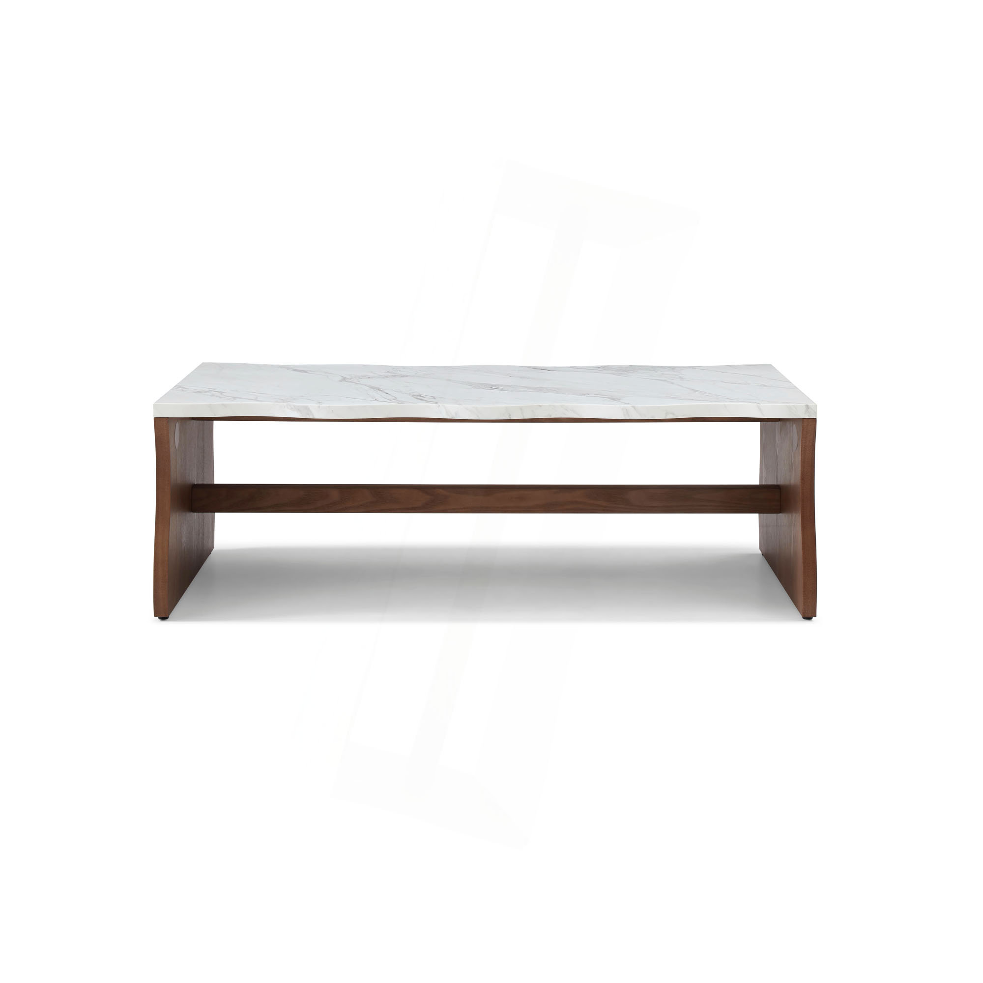 Latitude Run® 47.24" Whisper Of Waves Modern Coffee Table, White able ...