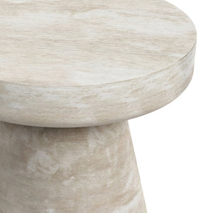 Simpli Home Robbie 16"W Solid Mango Wood Round Accent Table with ...