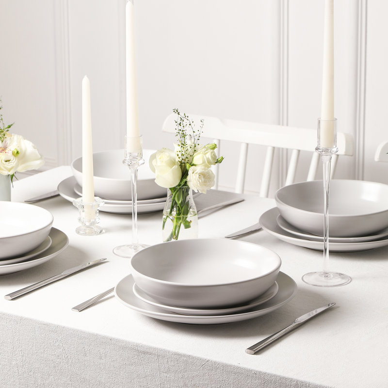 Earth & Clay Mia 12-Piece Dinnerware Set Stoneware | Wayfair