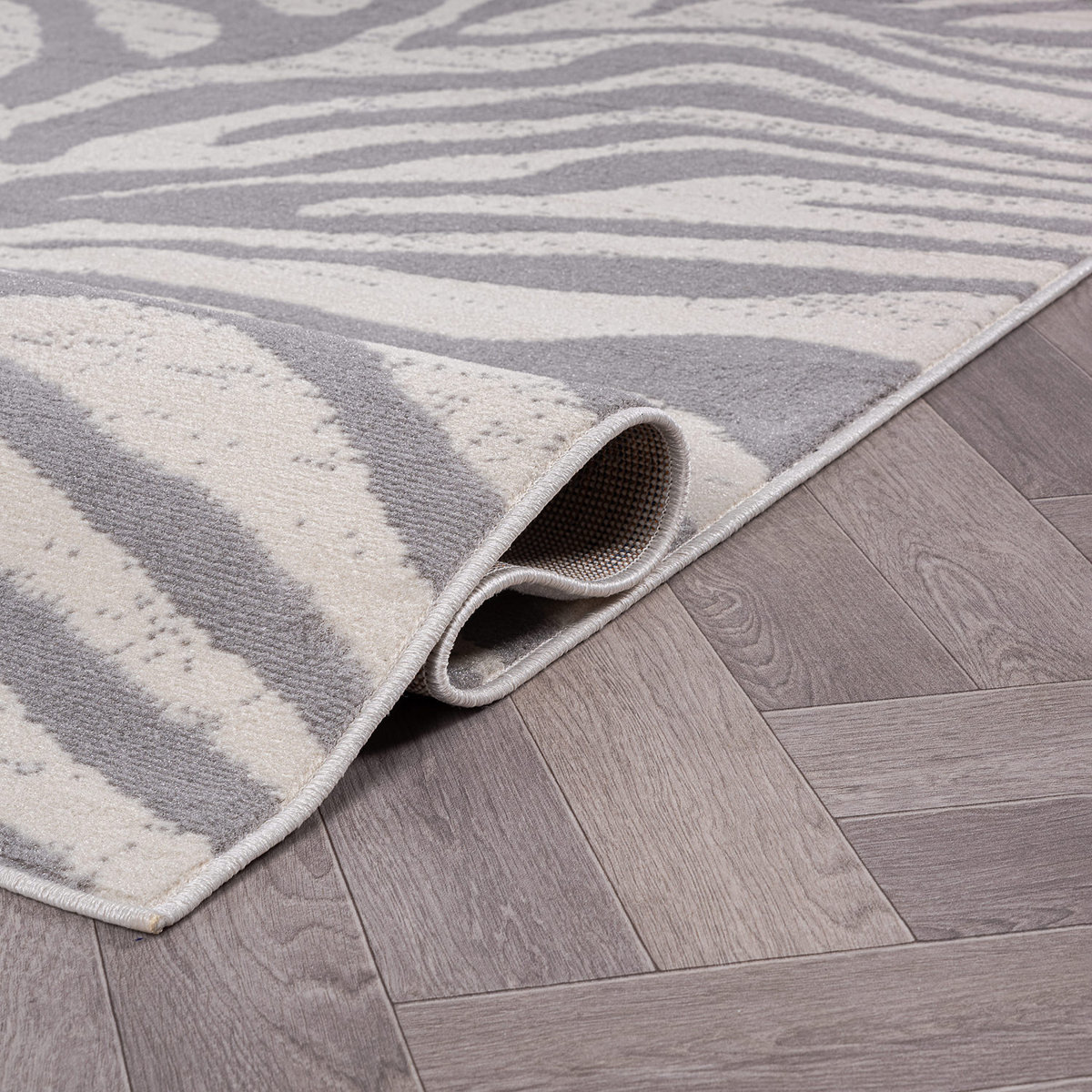 Willa Arlo™ Interiors Stapleton Zebra Ivory/Gray Area Rug & Reviews ...