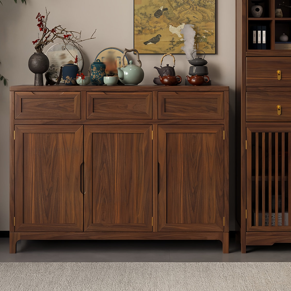 Red Barrel Studio® New Chinese-style storage cabinet and sideboard ...