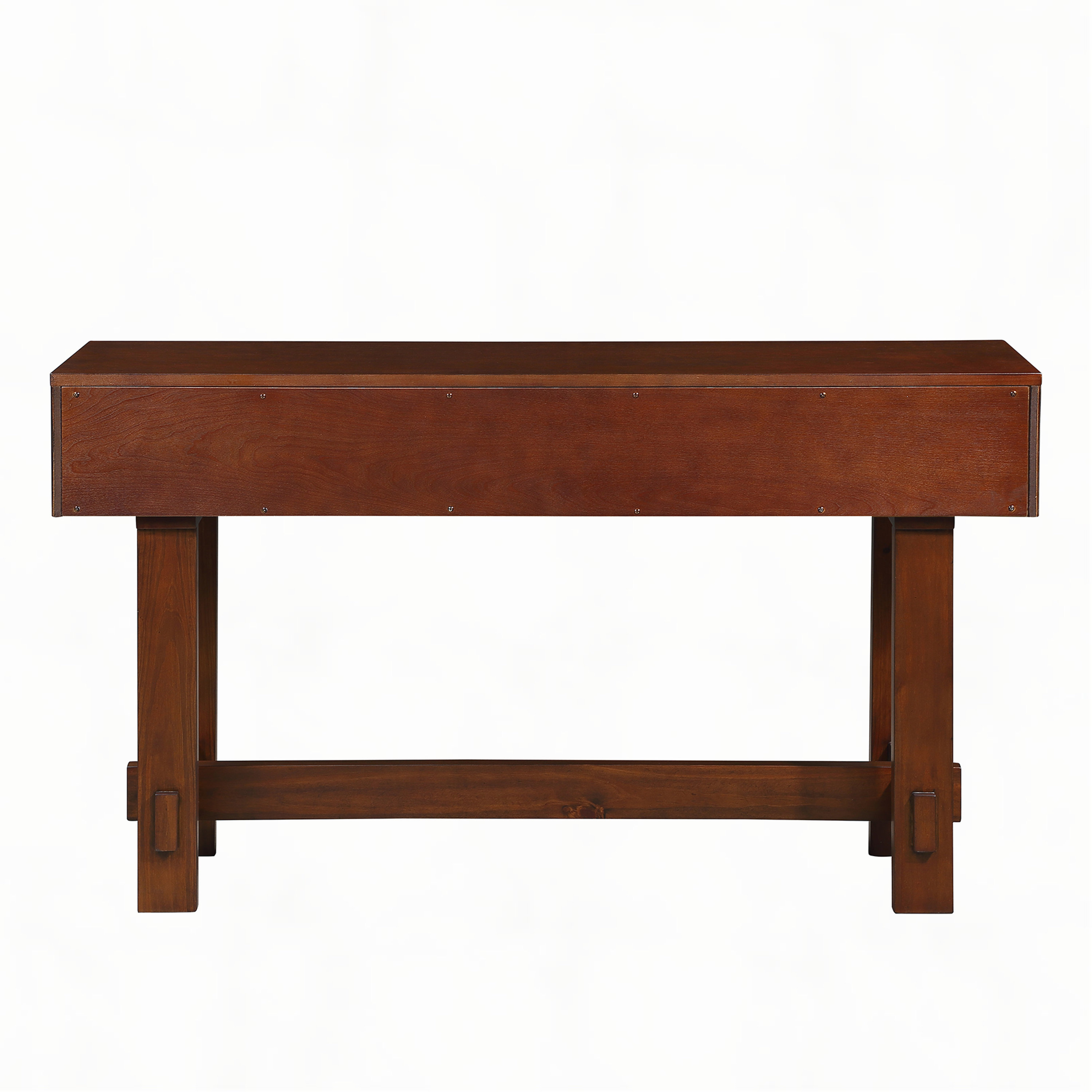Latitude Run® 52 inch Sofa Table with Storage Drawers, Mid Century ...