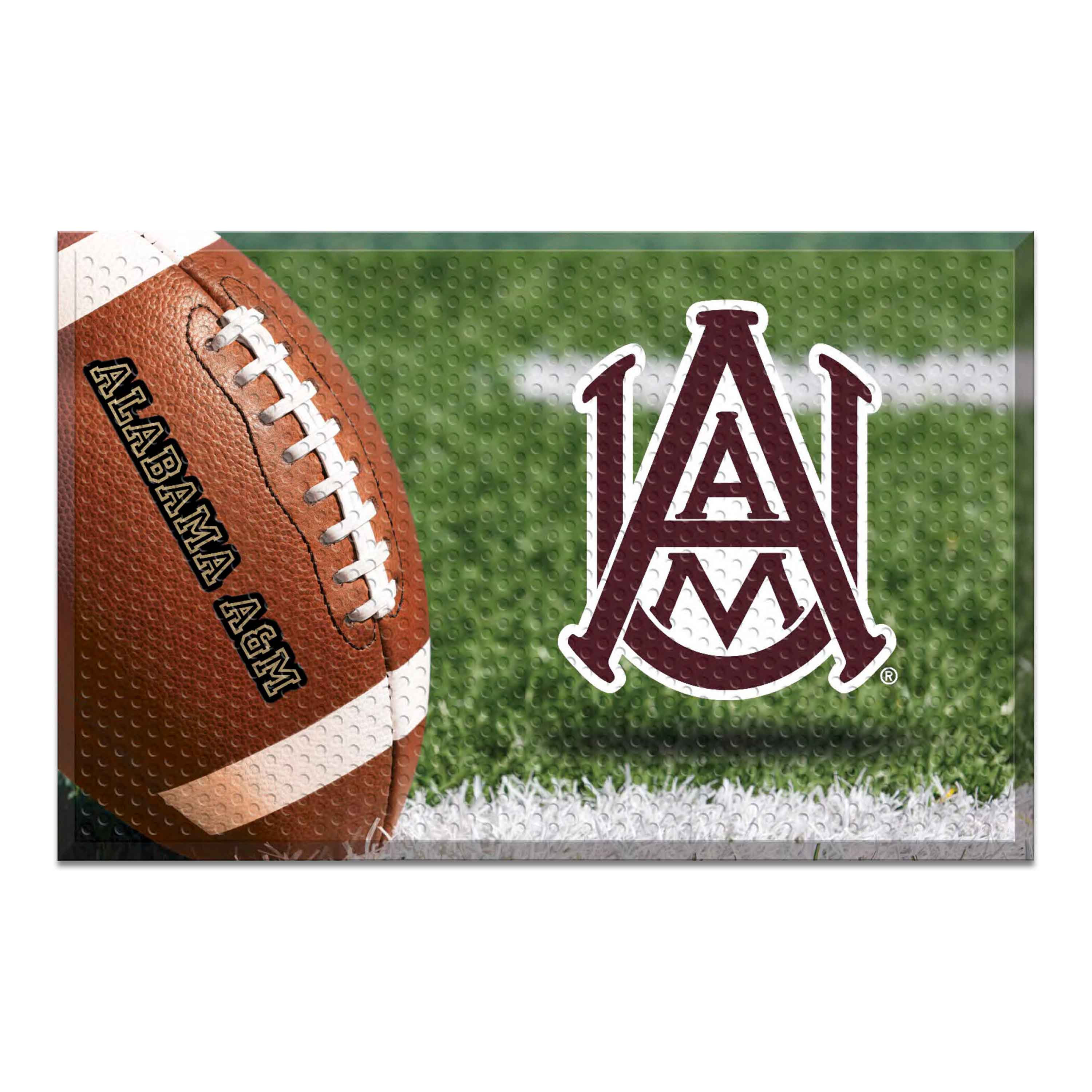FANMATS Alabama A&M Bulldogs Rubber Scraper 19.5 in. x 19 in. Outdoor ...