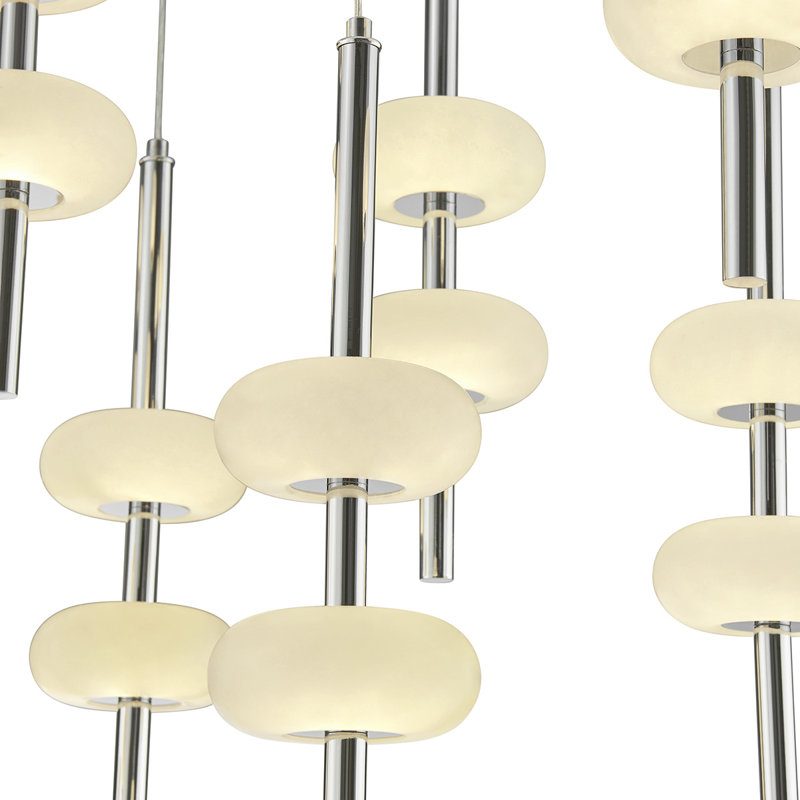 Orren Ellis Double Spanish Alabaster Rectangular Chandelier | Wayfair