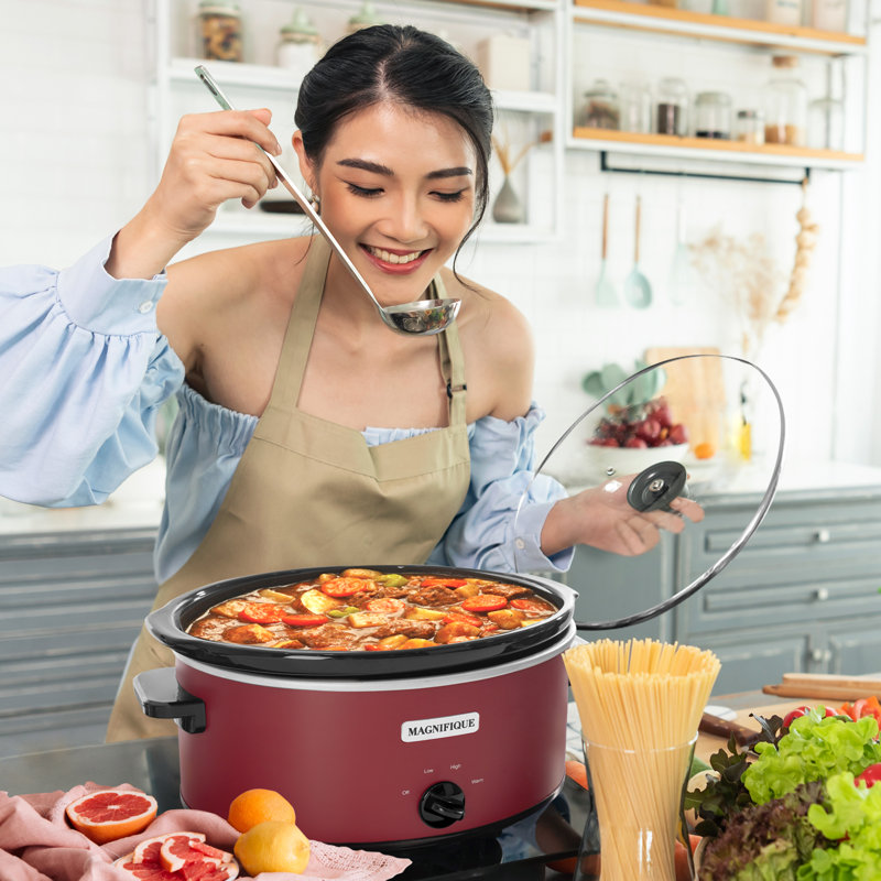 HOMECOOKIN Magnifique Slow Cooker Oval Manual Pot "& Reviews" | Wayfair
