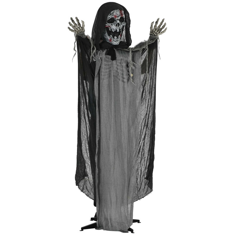 One Allium Way® 74" Life Size Outdoor Halloween Decorations Animatronic ...