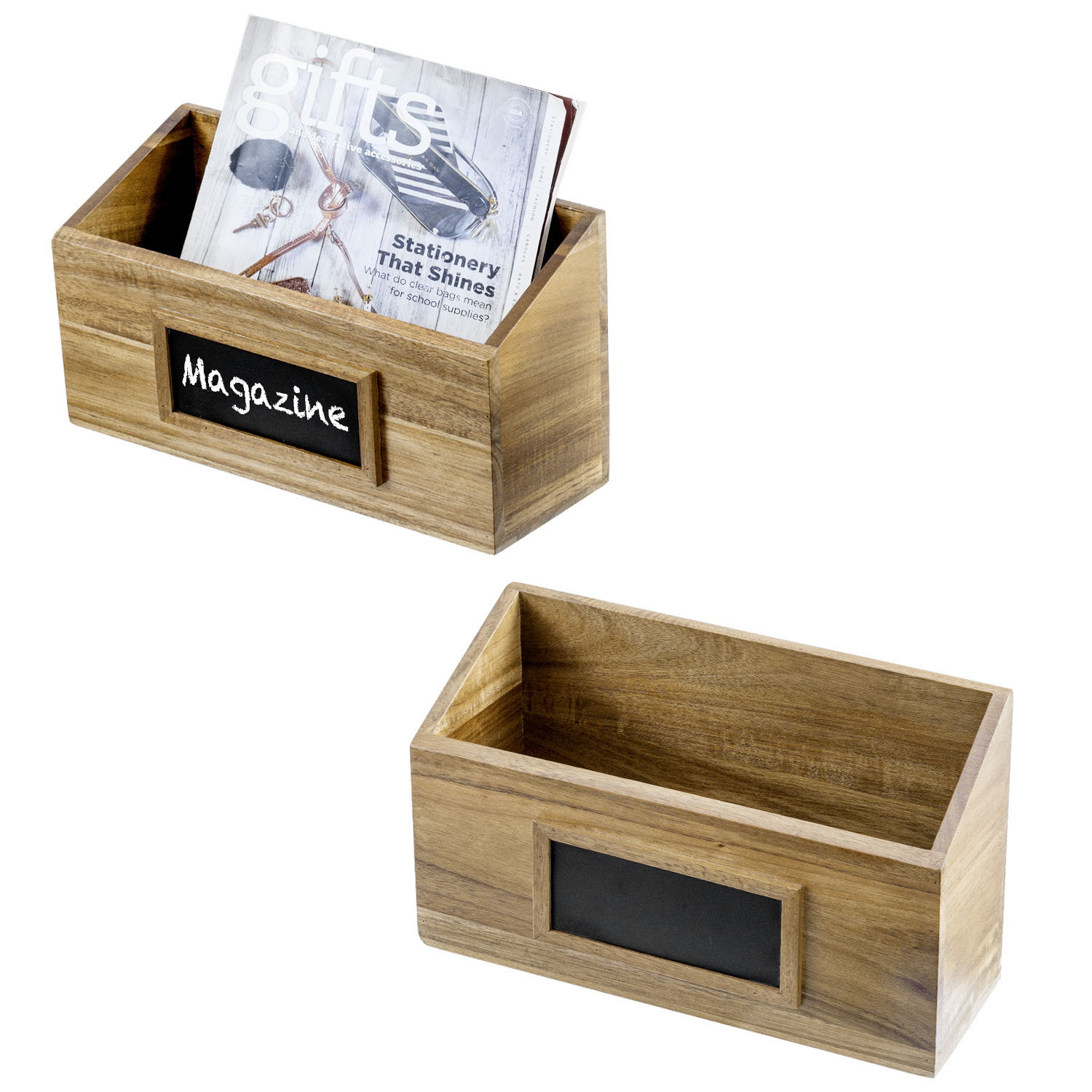 Loon Peak® Solid Wood Wall Mail Organizer Baskets | Wayfair