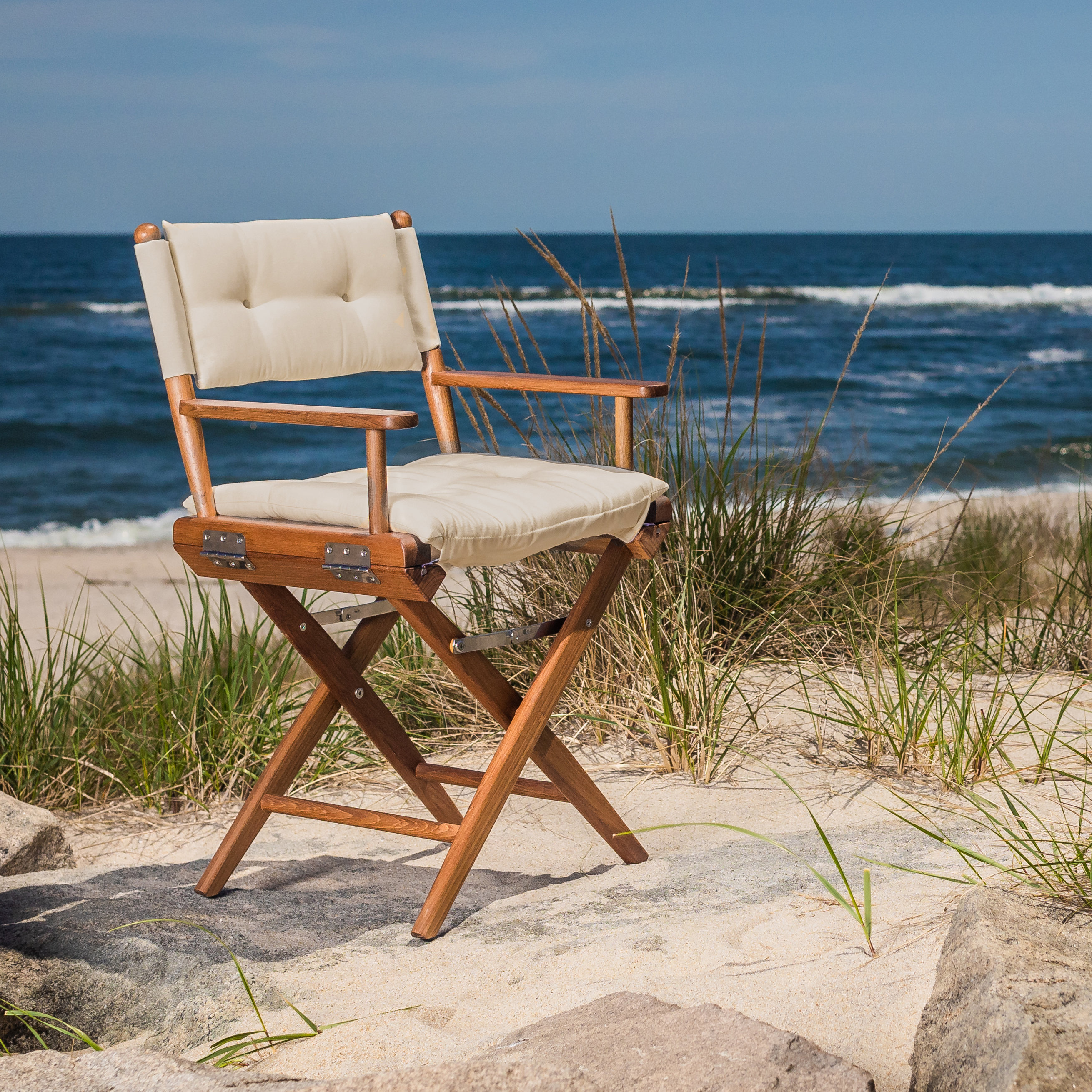 Madison Bay Trading Company Newport Premium Teak Director's Chair with ...