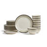 Earth & Clay Harlow 24-Piece Dinnerware Set Earthenware & Reviews | Wayfair
