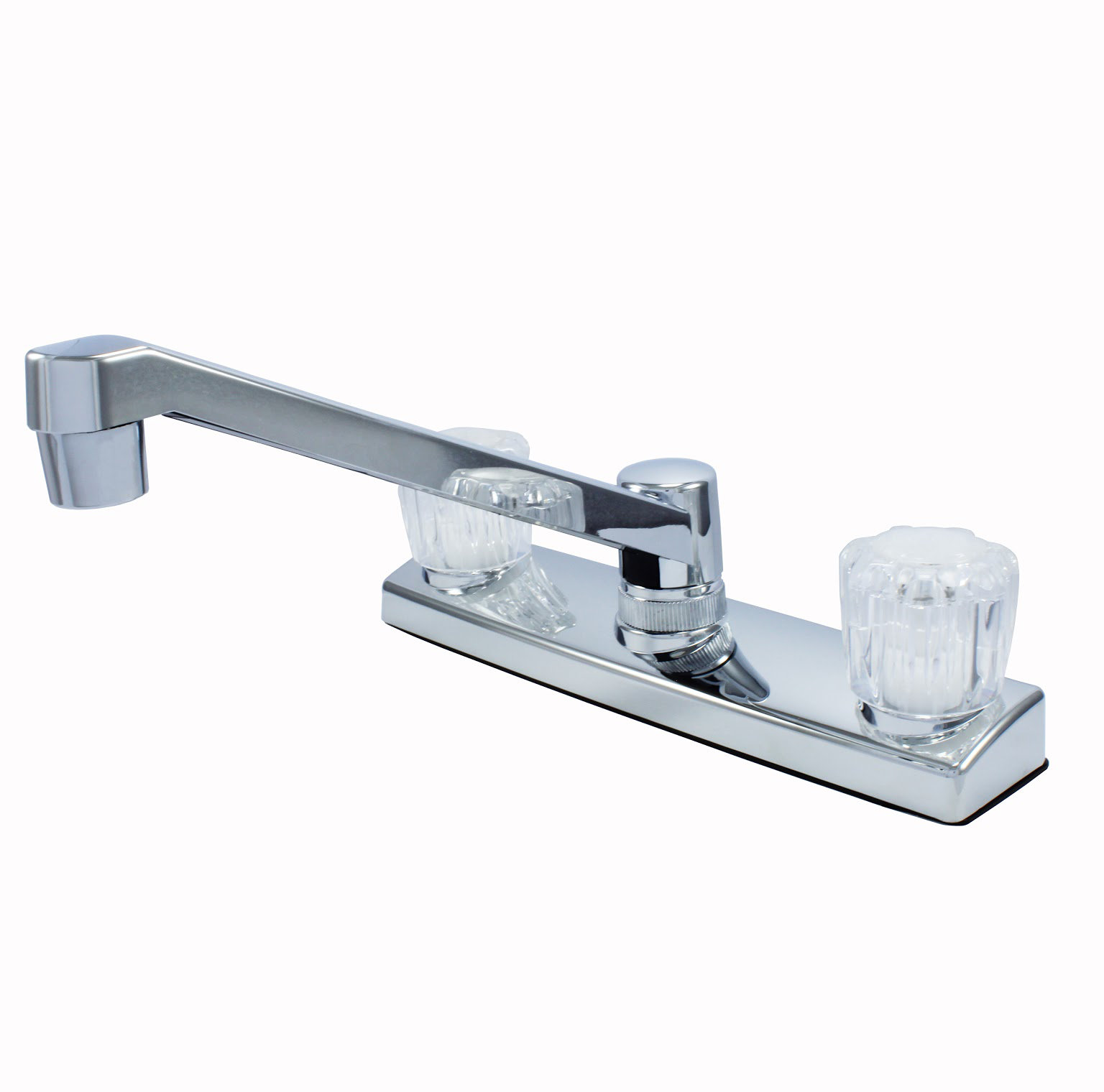 Wasserman Faucets Non-Metallic Acrylic Double Handle Kitchen Faucet ...