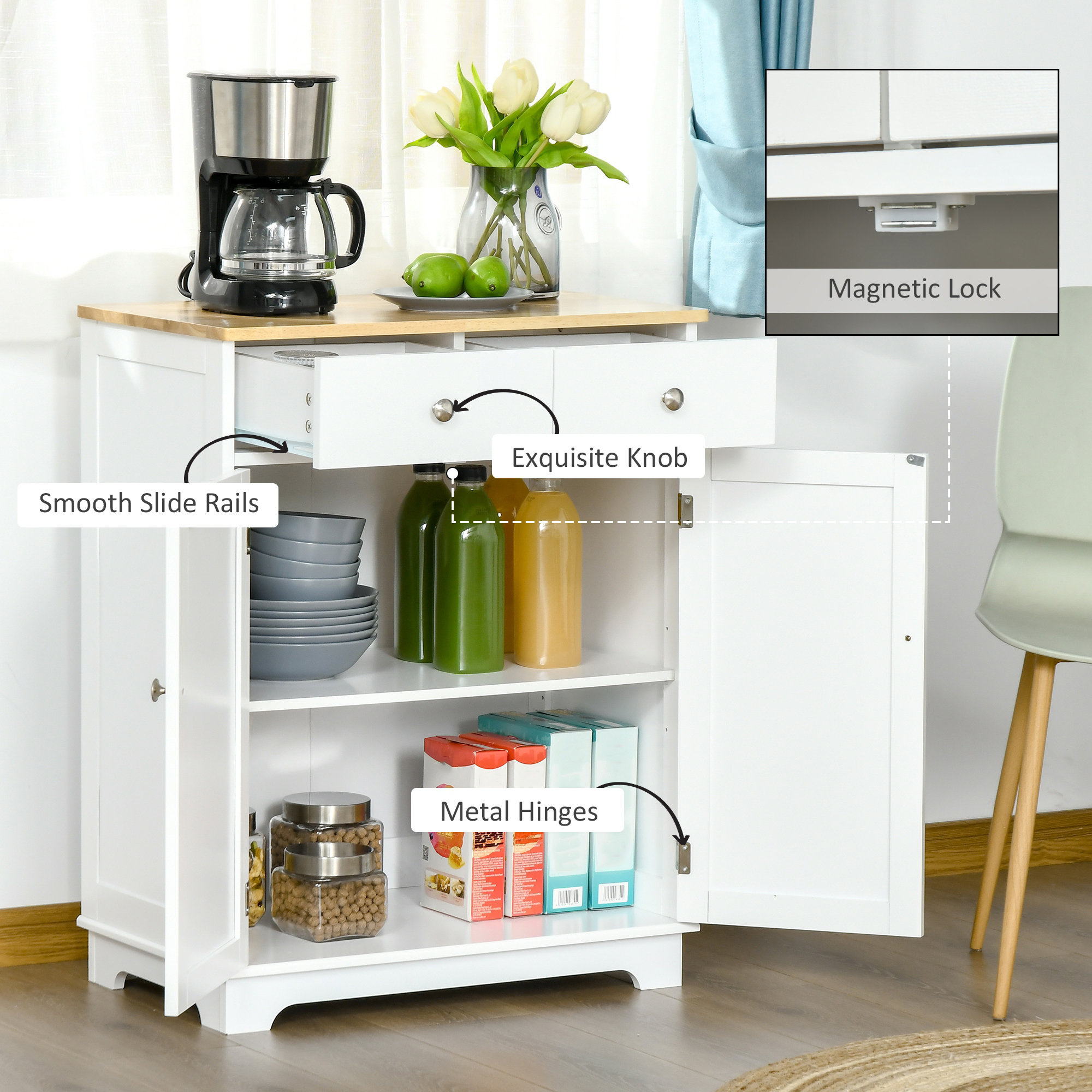 Lark Manor™ Coffee Bar Storage with 2 Drawers | Wayfair