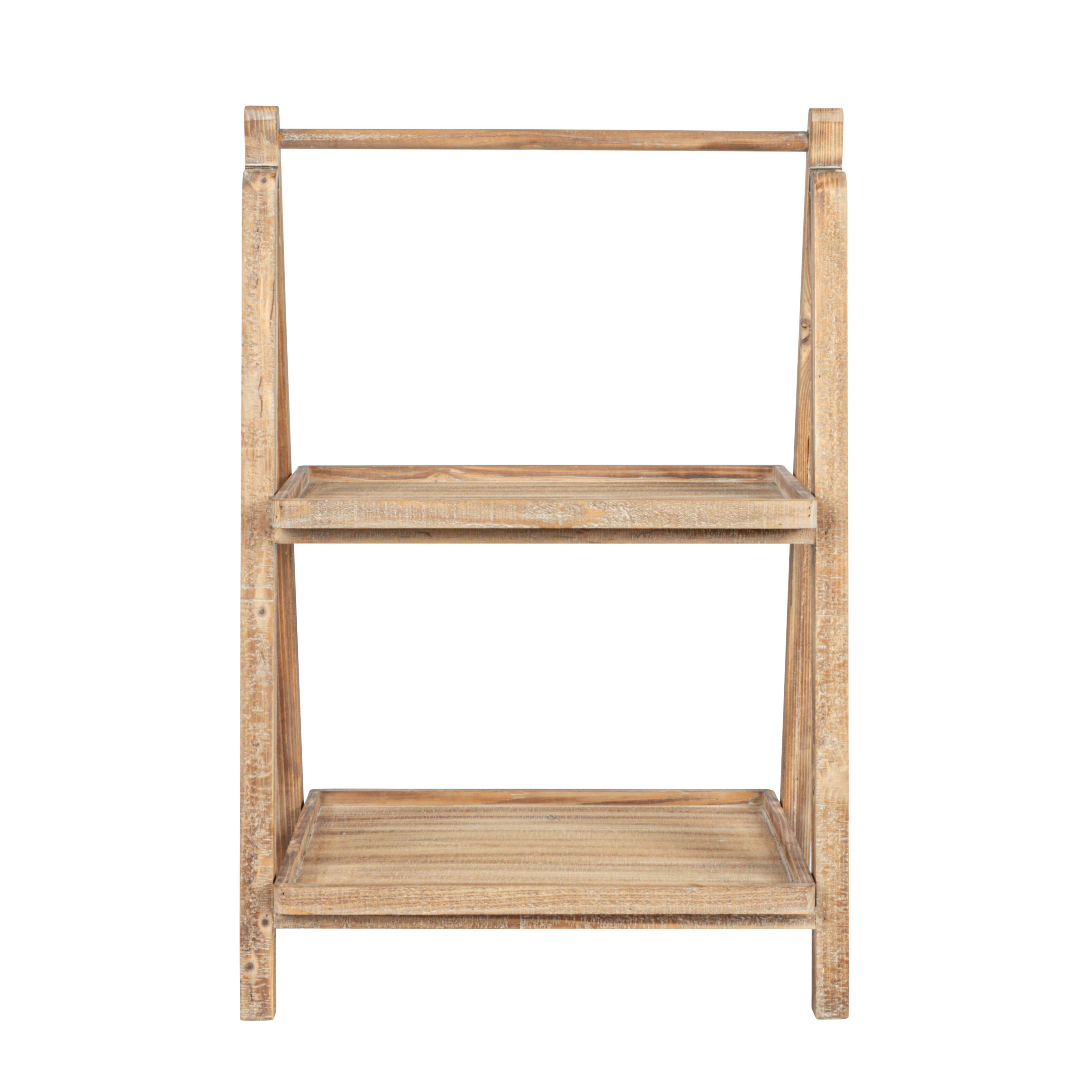 Union Rustic Rustic 2-Tier Wood Folding Stand/Shelf - Wayfair Canada