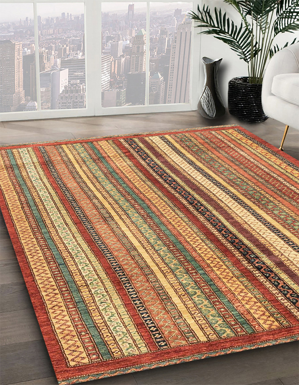 Foundry Select 100% Machine Washable Abstract 3452 Area Rug - Wayfair ...