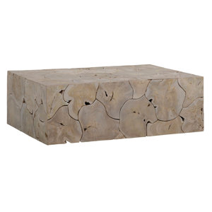 The Twillery Co. Billiot 47-inch Rectangular Teak Root Block Style ...