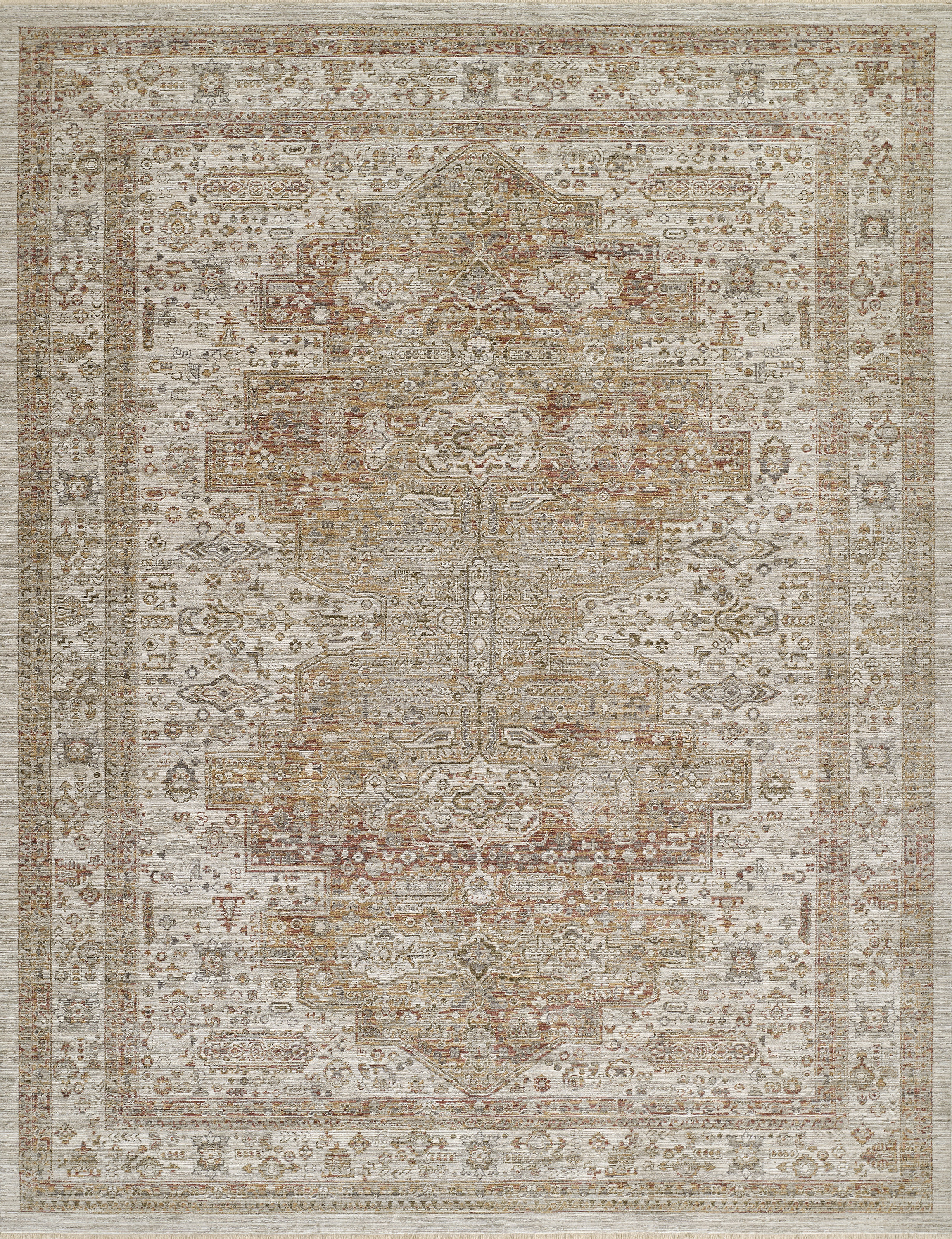 Momeni Georgina Traditional Medallion Copper Area Rug - Wayfair Canada