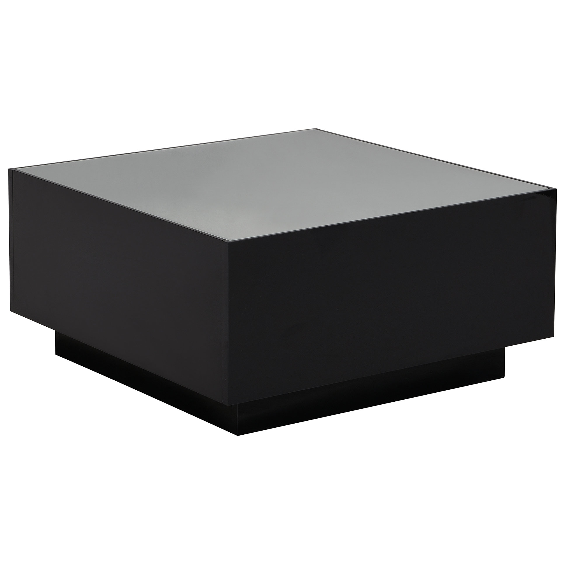 Ivy Bronx Fashionable Center Table With 16-Color Led Lights And Frosted ...